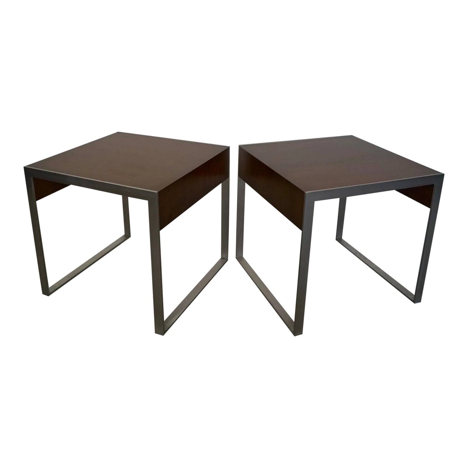 Early 2000's Bernhardt Side Tables - a Pair | Chairish