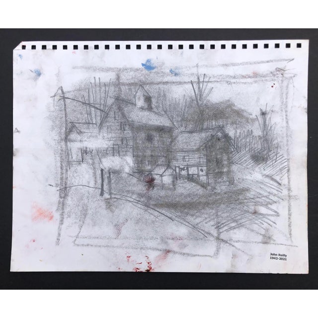 1980s John Reilly Architectural Drawing | Chairish