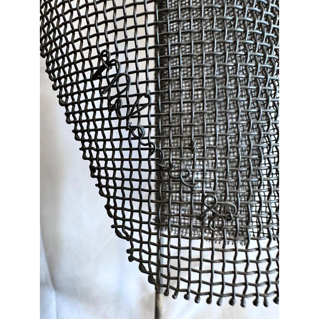 Randy Cooper, “Melanie”, Figural Wire Mesh Shadow Sculpture on Wood ...