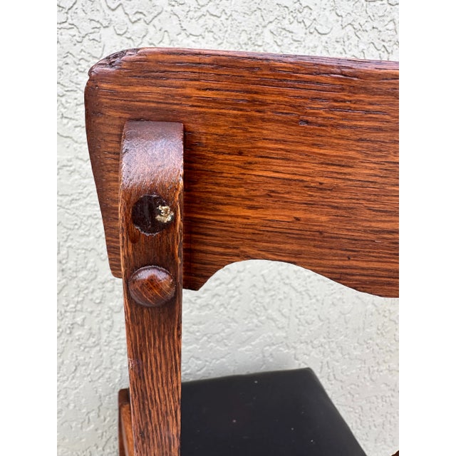 Early 20th Century Antique Union City Chair Co. Splat Back Oak Chair ...