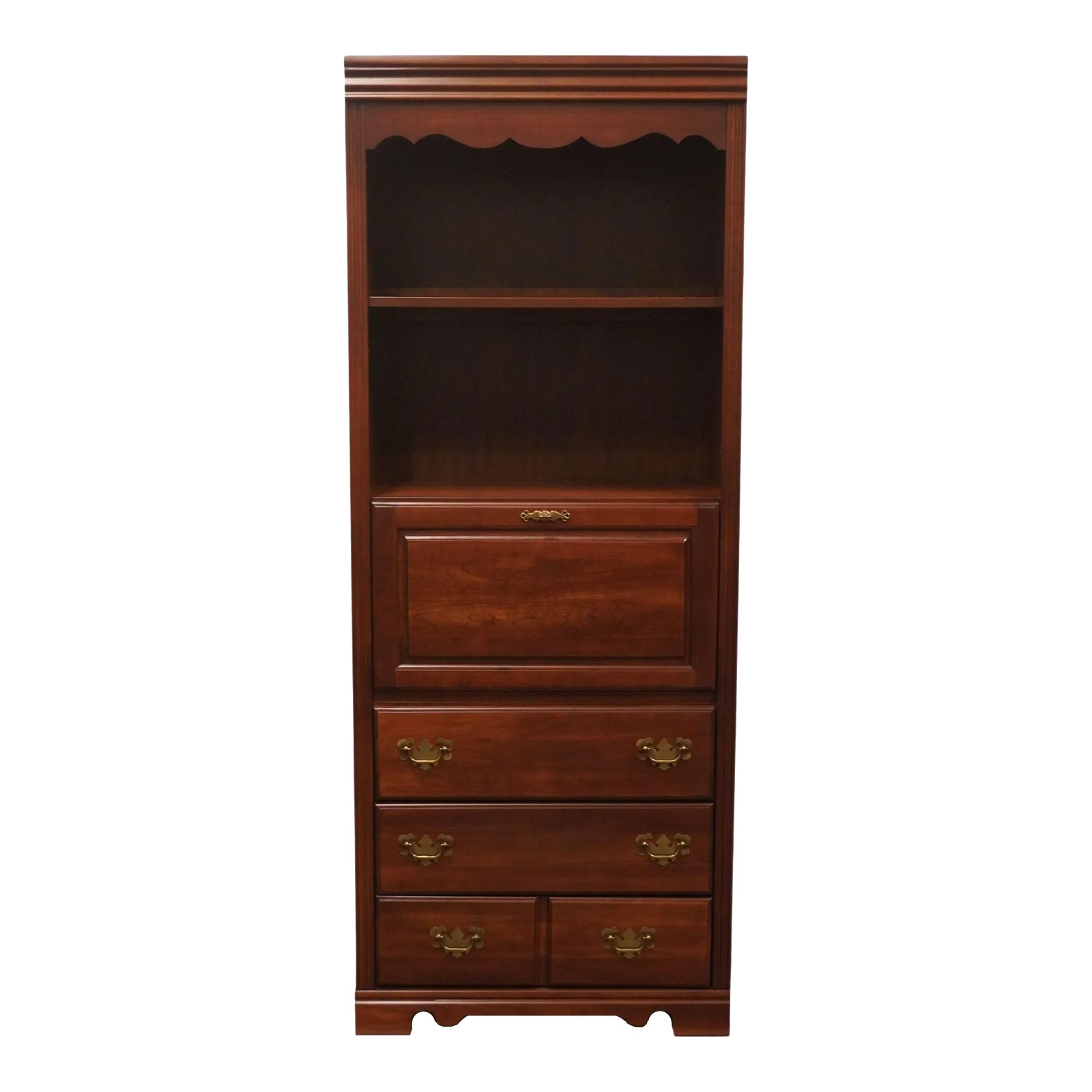 Broyhill Lenoir House Country Traditional Style 30" Bureau Bookcase W ...