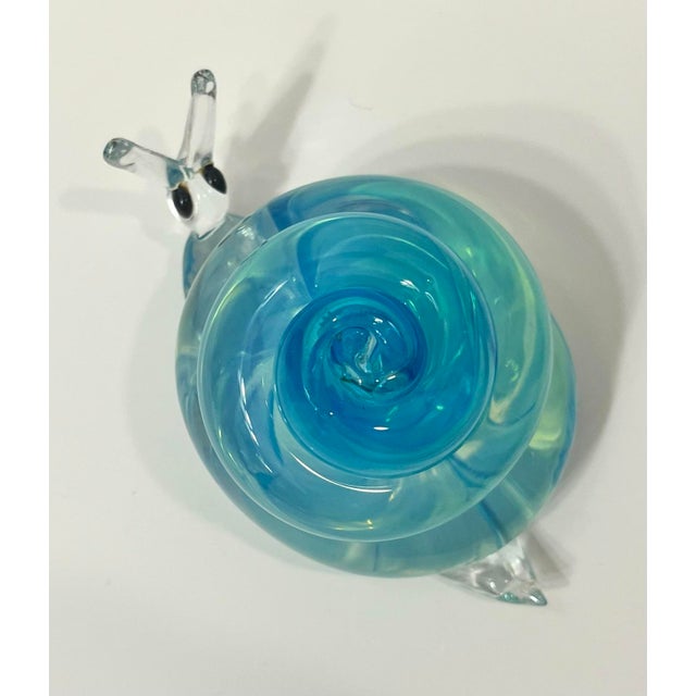 1960s Vintage Blue Murano Glass Snail AVEM/Decora Imports Labeled ...
