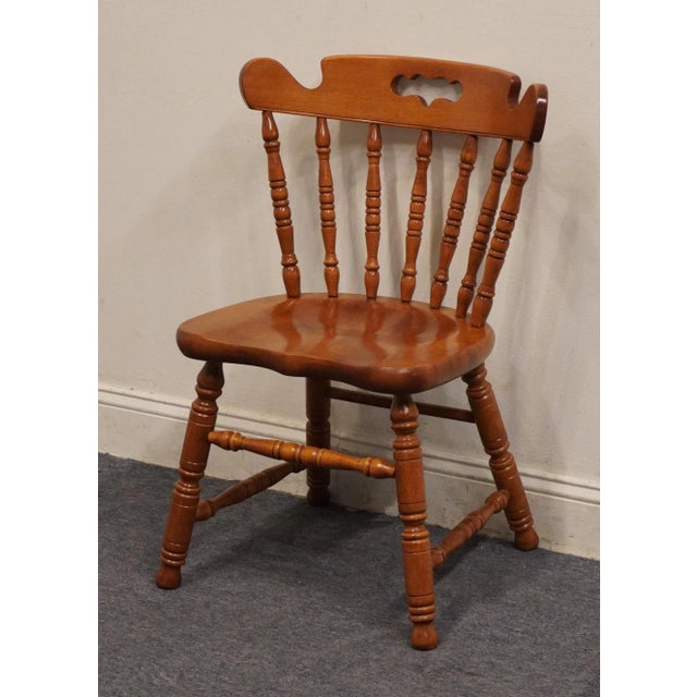 Tell City Solid Hard Rock Maple Colonial Style Spindle Back Dining Side ...