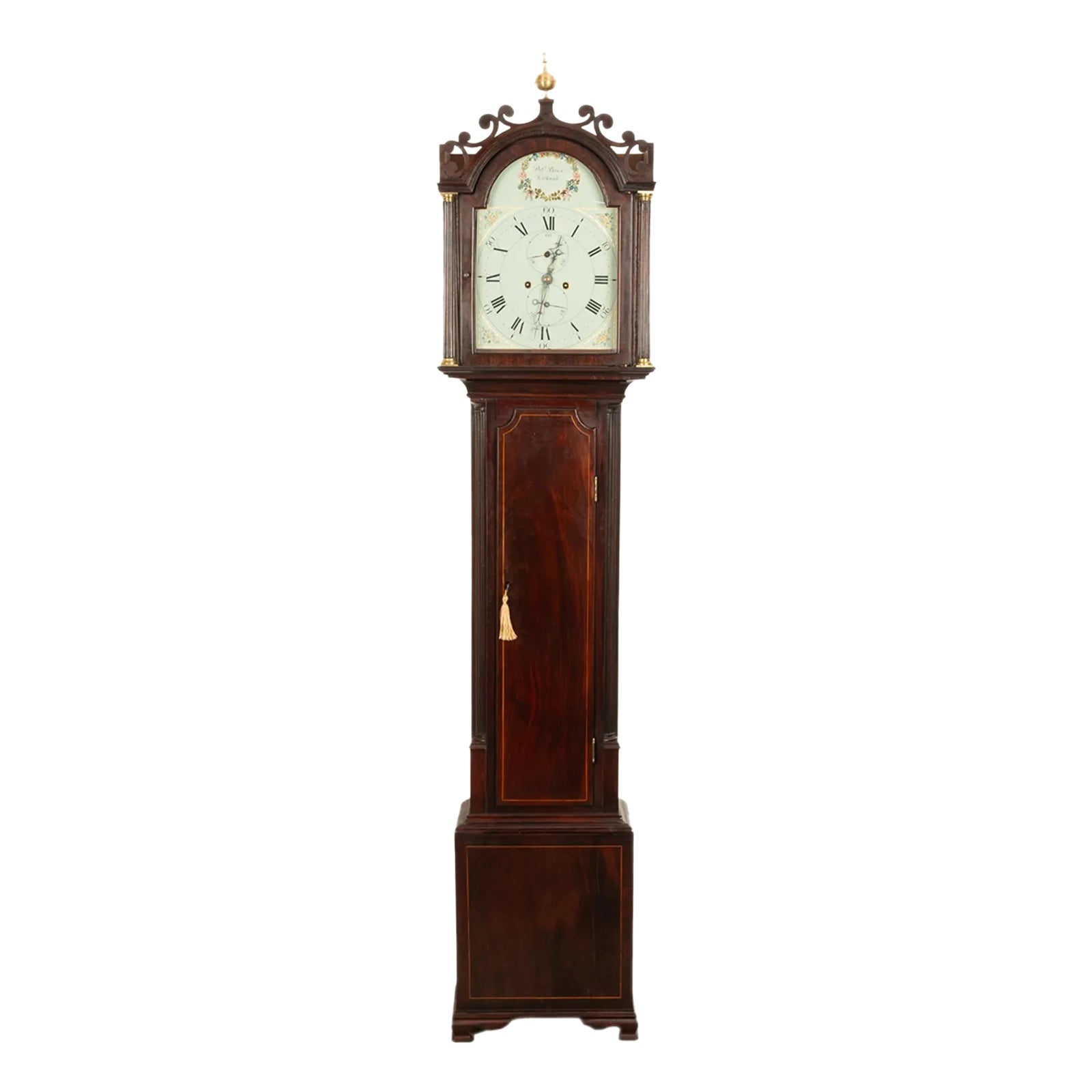 Antique Georgian Scottish Inlaid Mahogany Orkney Island Tall Case 8 Day ...