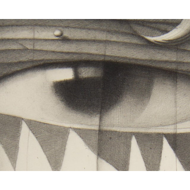 1978 Abstract Graphite Drawing by James Willie Faust | Chairish