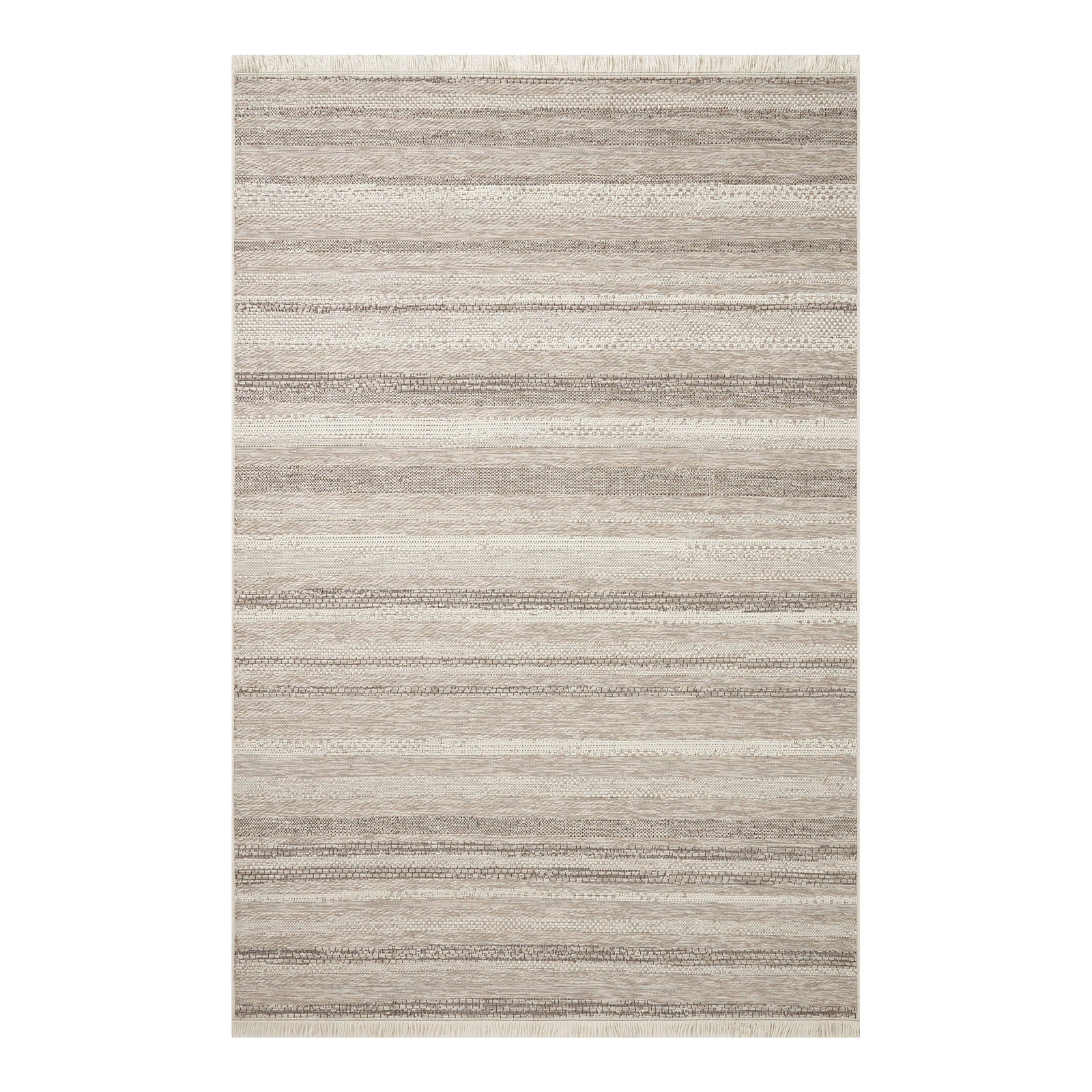 Amber Lewis x Loloi Malibu Ivory / Dove 18" x 18" Sample Rug | Chairish