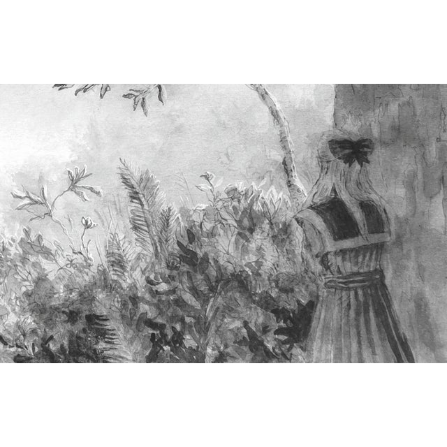 Original Fine Art Titled "Piper" by Artist Abby Olsen Ink on Paper, the ...