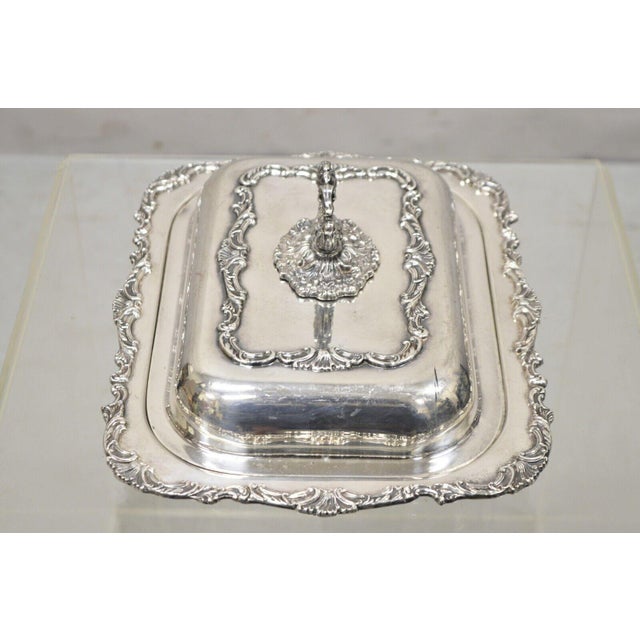 Vintage Silver Plated Victorian Style Ornate Lidded Covered Serving ...