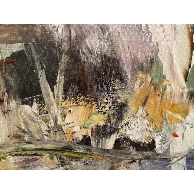 Masri Hayssam "Beginning of Sunset" oil on canvas abstract landscape by ...