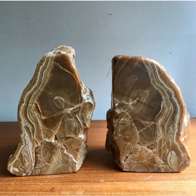 Agate Stone Book Ends | Chairish