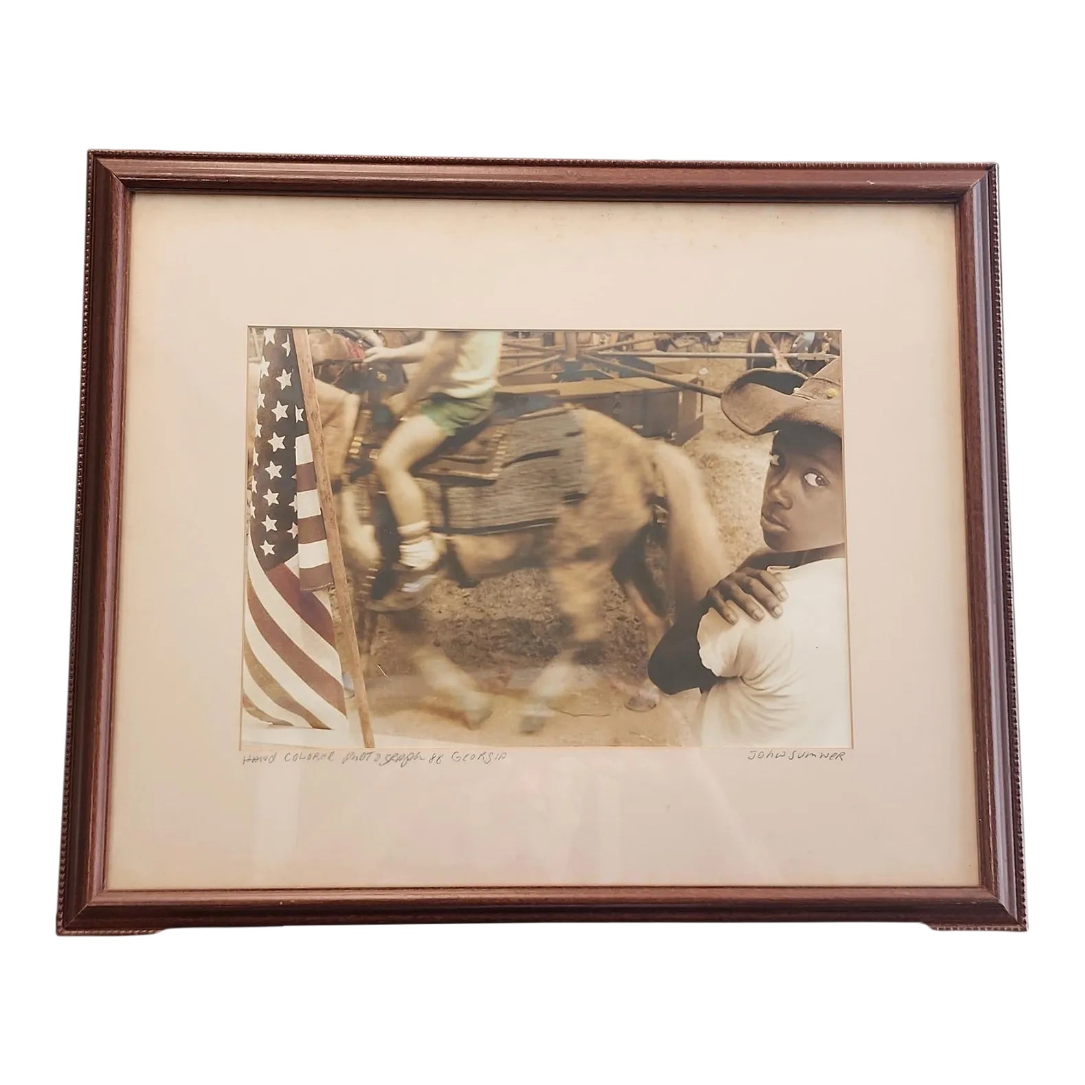 John Sumner (American B. 1941-) Hand Colored Photo - Georgia 1988 ...