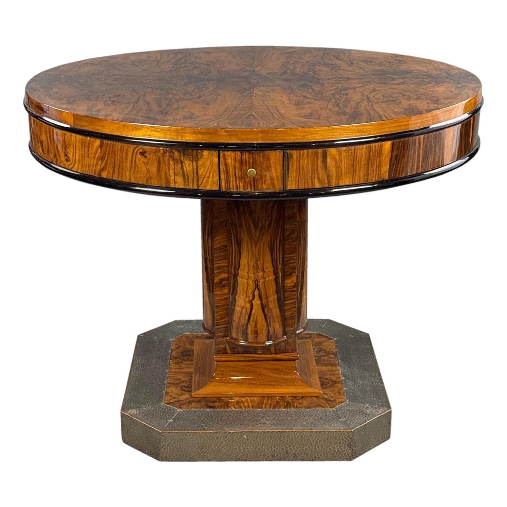 Art Deco Round Game Table, 1930s | Chairish