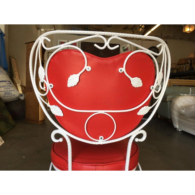 Custom Made Iron & Steel Rebar Heart Patio Lounge Chair, Set of Four ...