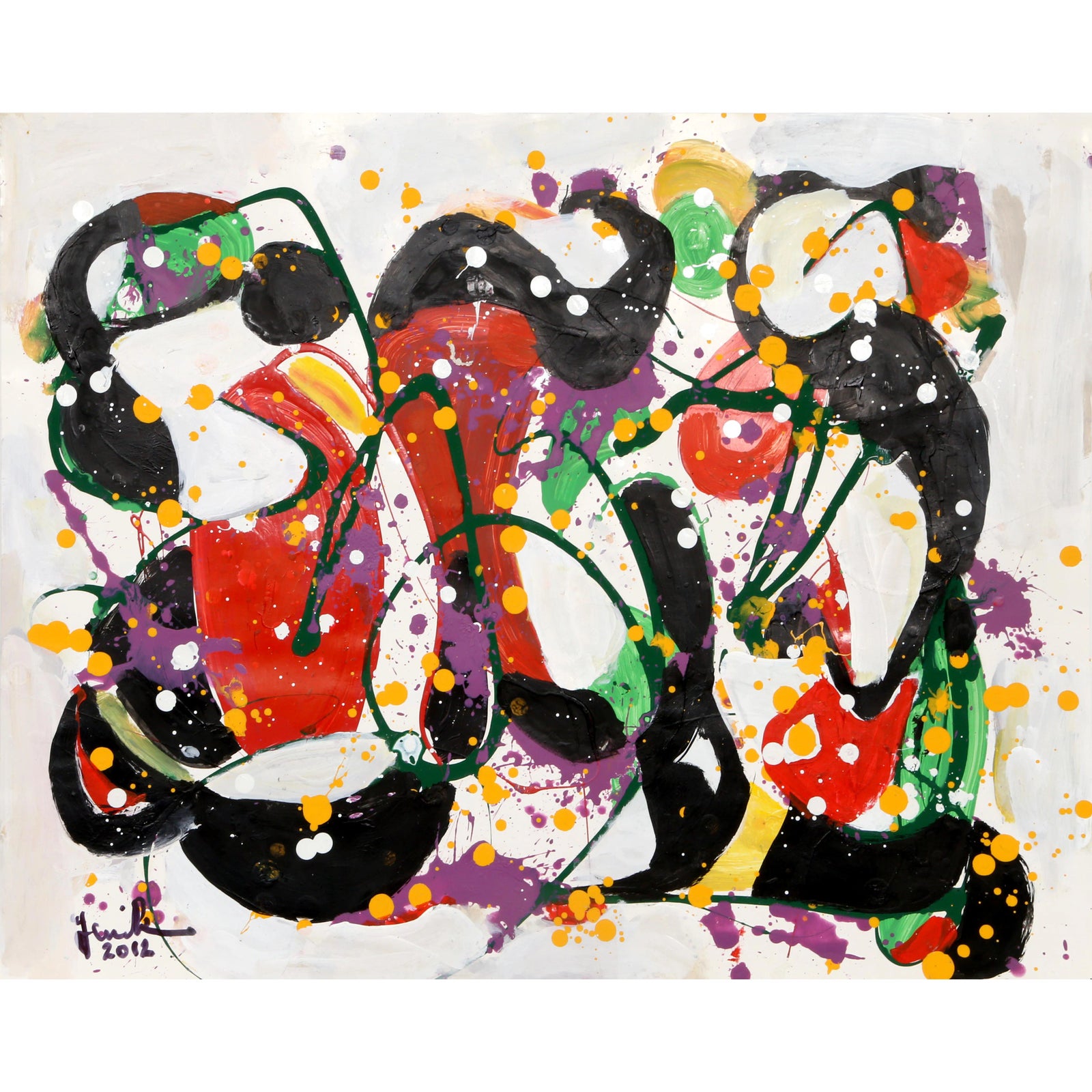 Jenik Cook, Untitled 12, Acrylic on Paper | Chairish