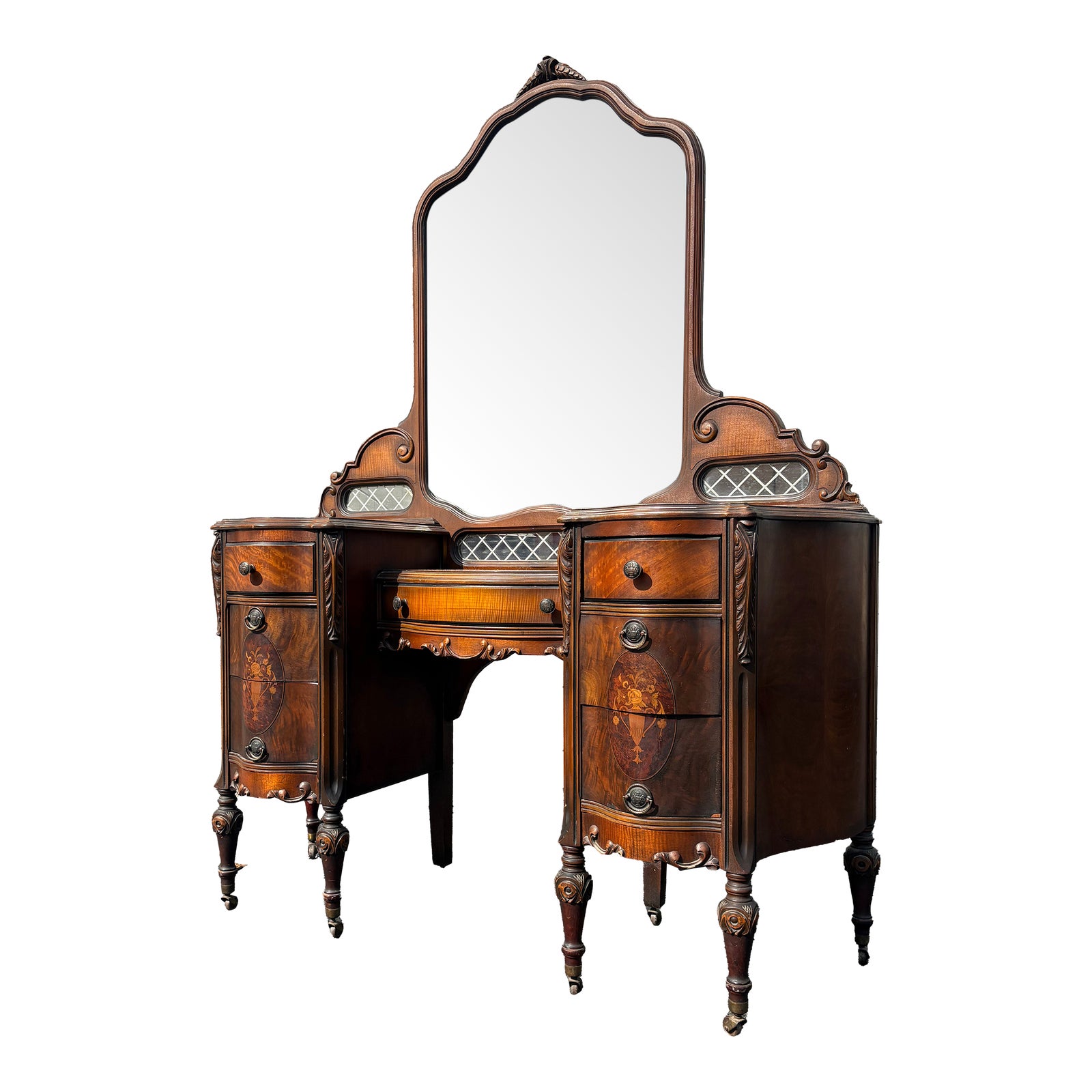 Antique Victorian Makeup Vanity | Chairish