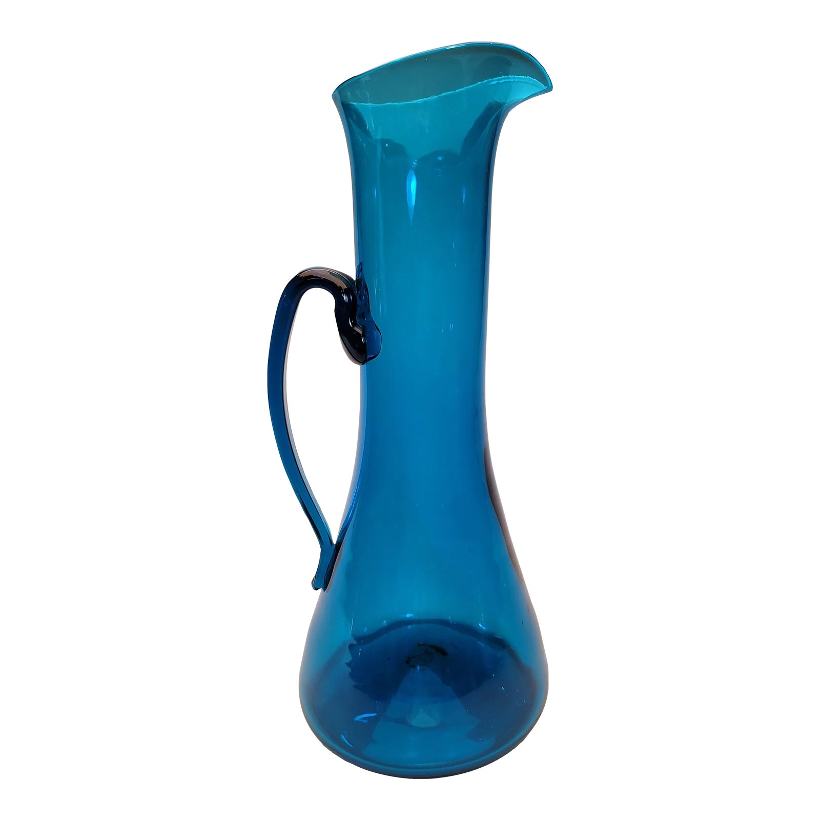Mid Century Blenko Pitcher by Wayne Husted | Chairish