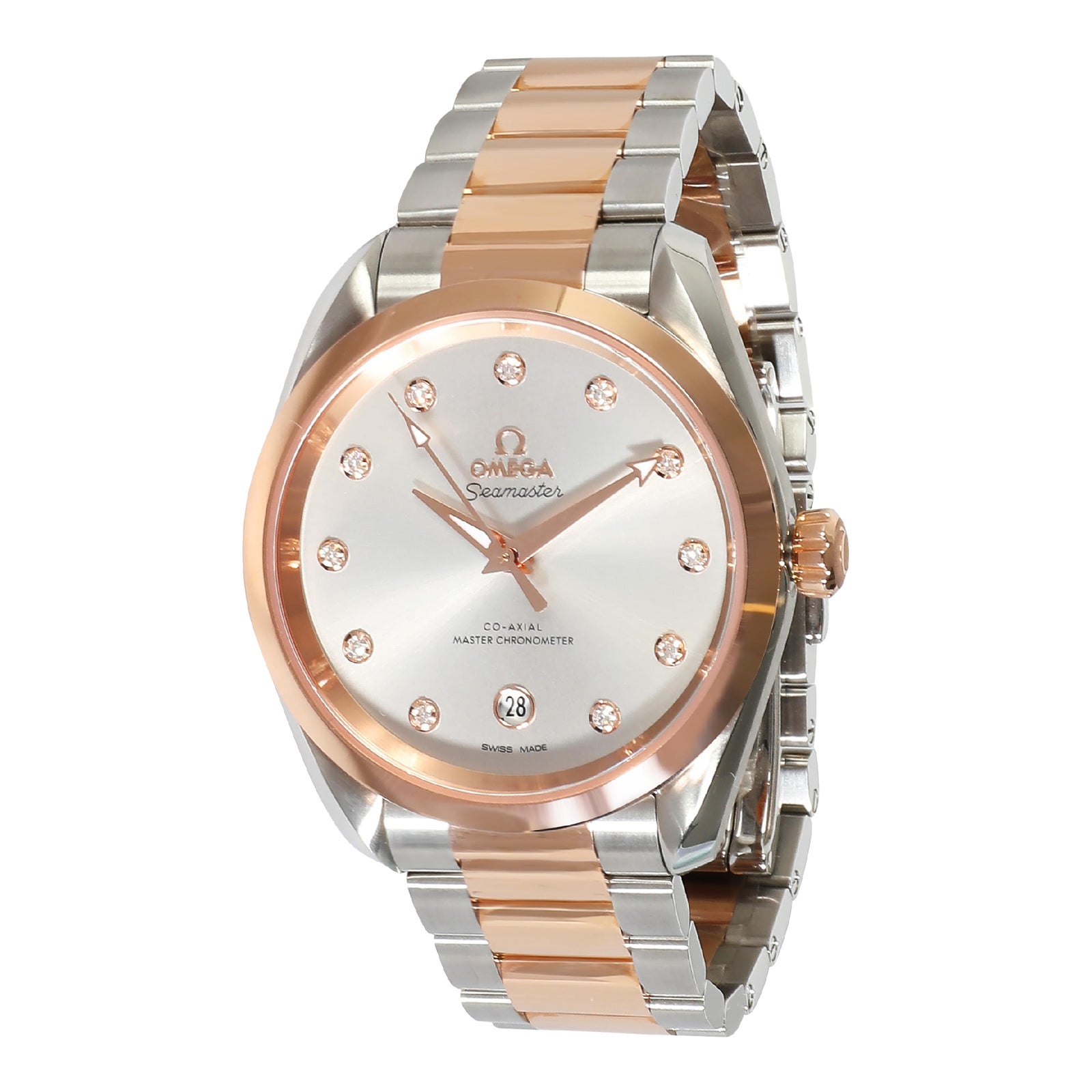 Omega Seamaster Aqua Terra 220.20.38.20.56.002 Unisex Watch In 18Kt ...