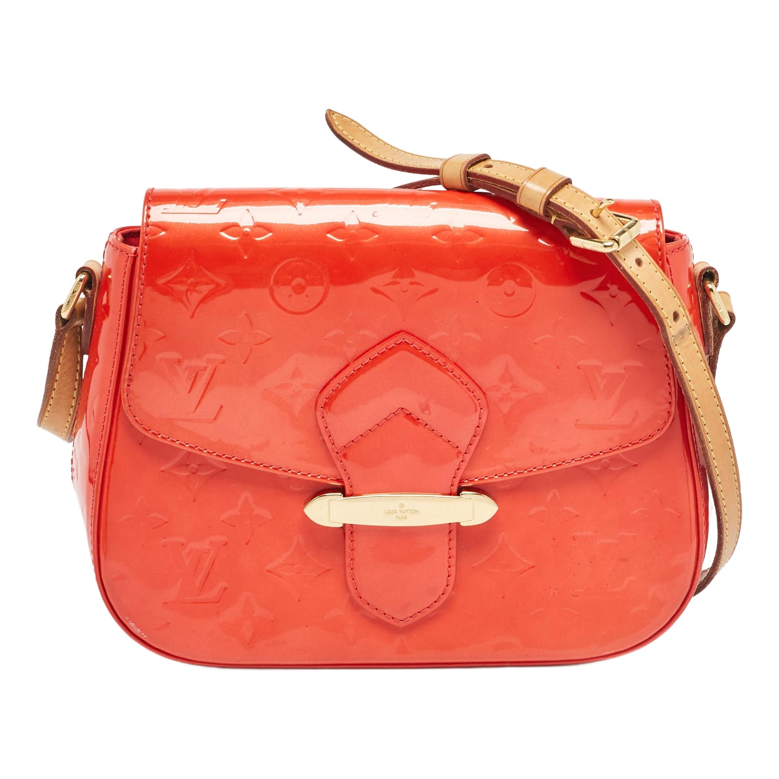 Louis Vuitton Rouge Grenadine Monogram Vernis Bellflower Gm Bag | Chairish