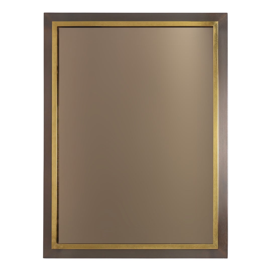 Mid-Century Belgian Mirror in Copper and Fumé Glass from Belgo Chrome ...