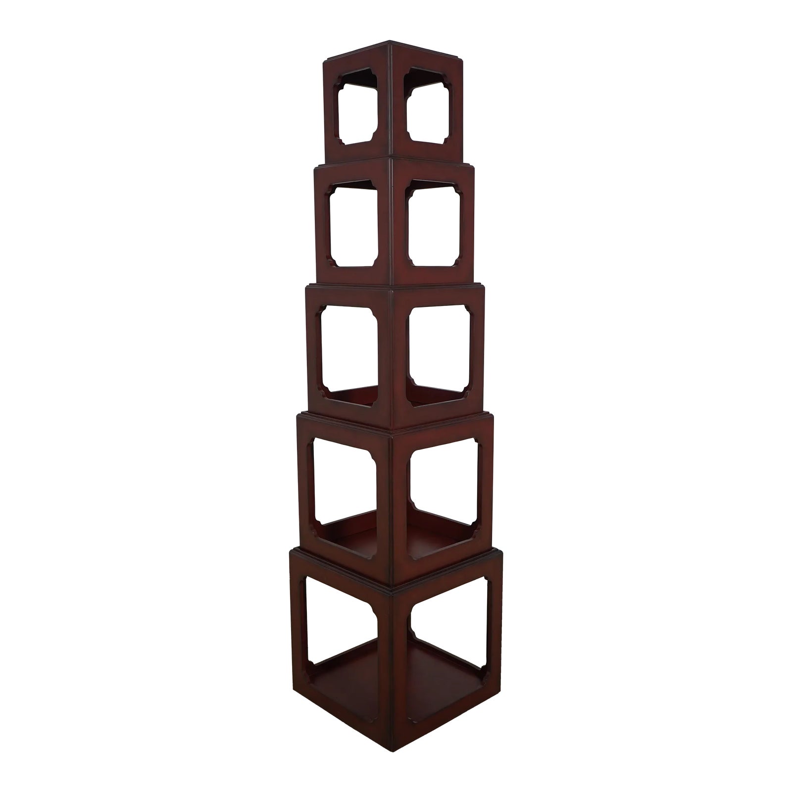 Baker Milling Road Modern Stacking Cube Tables Etagere | Chairish