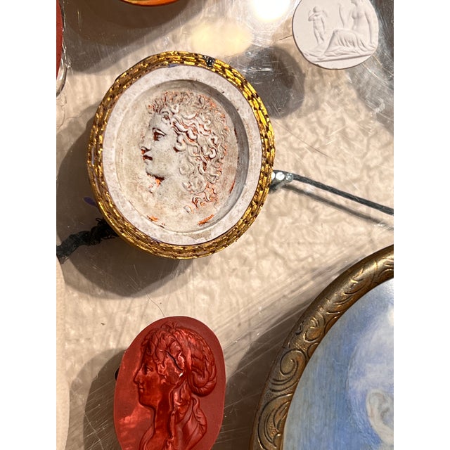 A Collection 19th Century Intaglios, Specimen Samples and Miniatures on ...