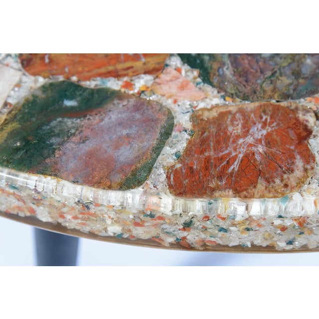 Mid-Century 1968 Stone Embedded in Polymer Coffee Tables | Chairish
