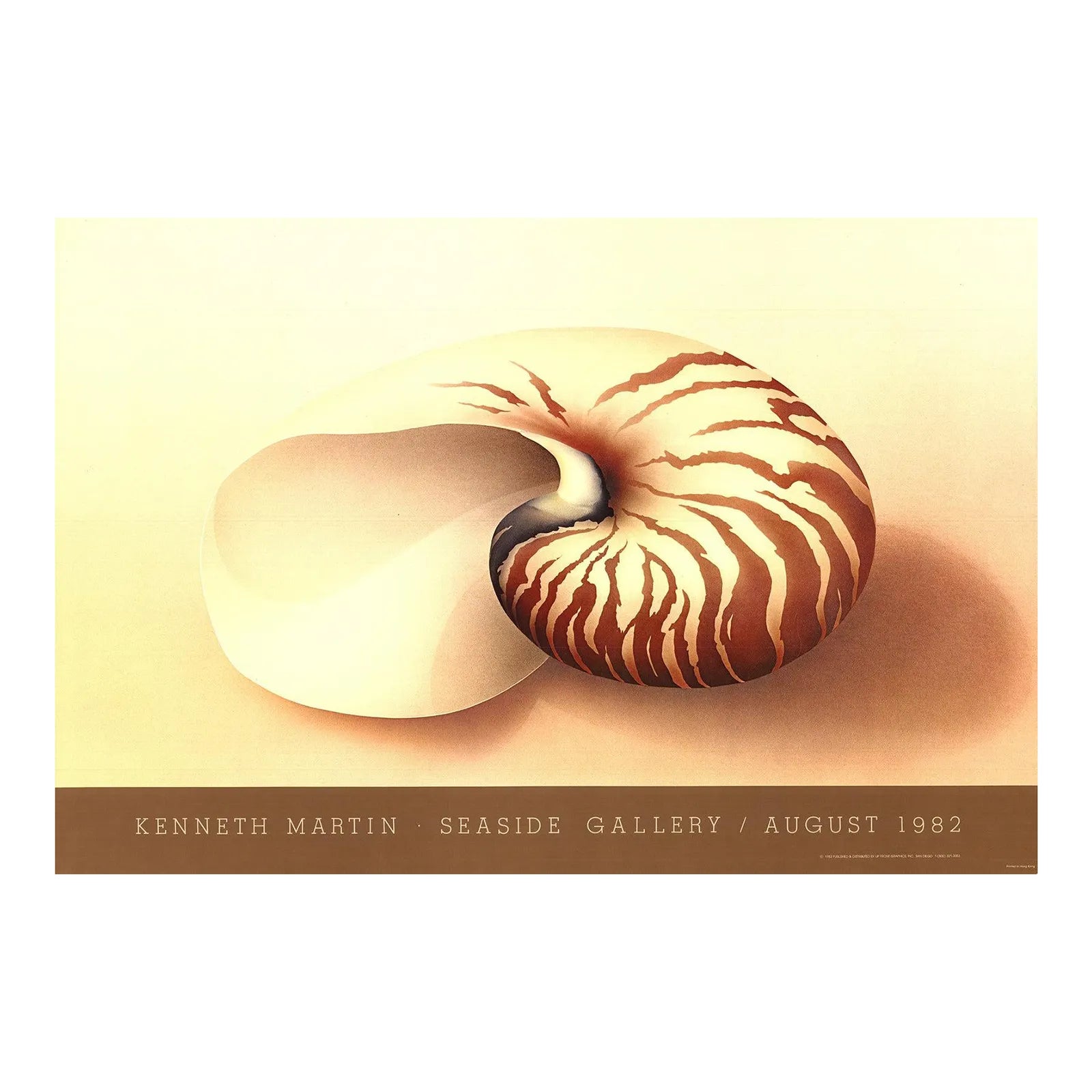 1982 Kenneth Martin 'Seaside Gallery' Vintage USA Offset Lithograph ...