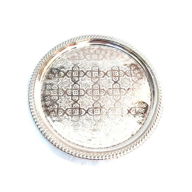 Moroccan Silver Tray | Chairish