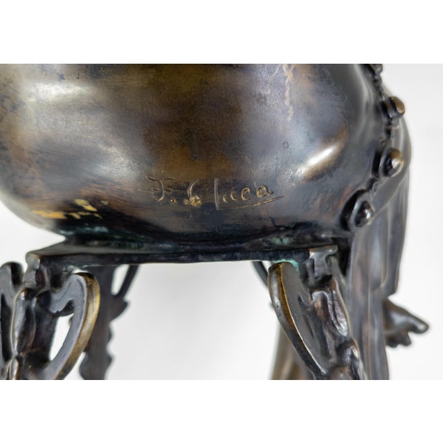 Early 20th Century Art Deco Bronze of a Flapper Woman by Ferdinando De ...