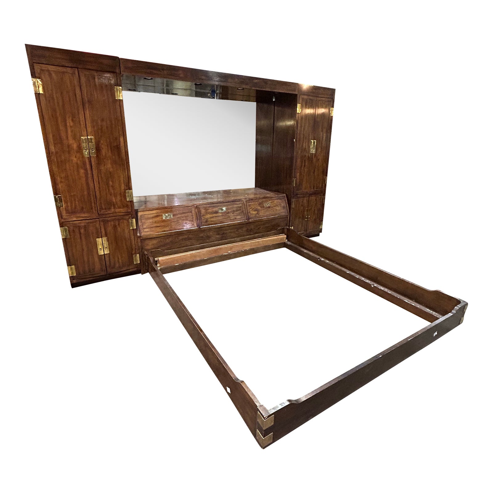 King Sized Pier Storage Bed | Chairish