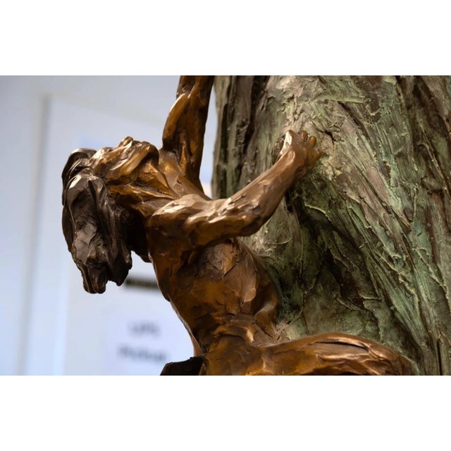 Gary Price The Ascent Large Patina Bronze Sculpture 45/60 on Wooden ...