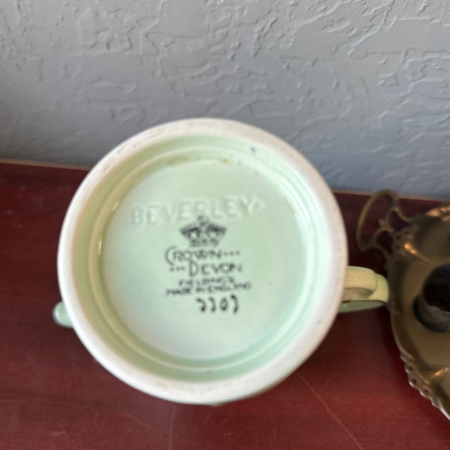 Early 20th Century Crown Devon Tea Pot | Chairish