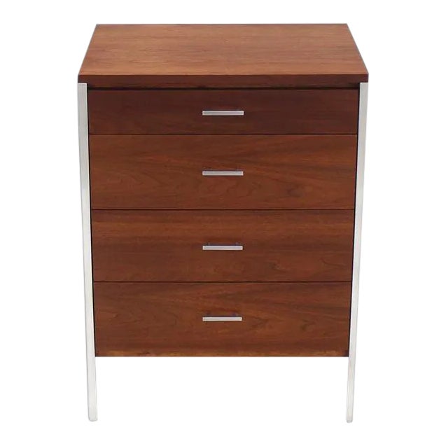 Mid-Century Modern Four Drawers Bachelor Chest | Chairish