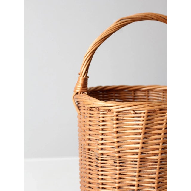 Vintage Wicker Basket | Chairish