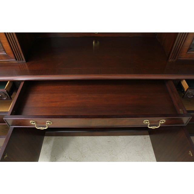 Henkel Harris - Moore Hmbc Executive Mahogany Credenza Bookcase | Chairish