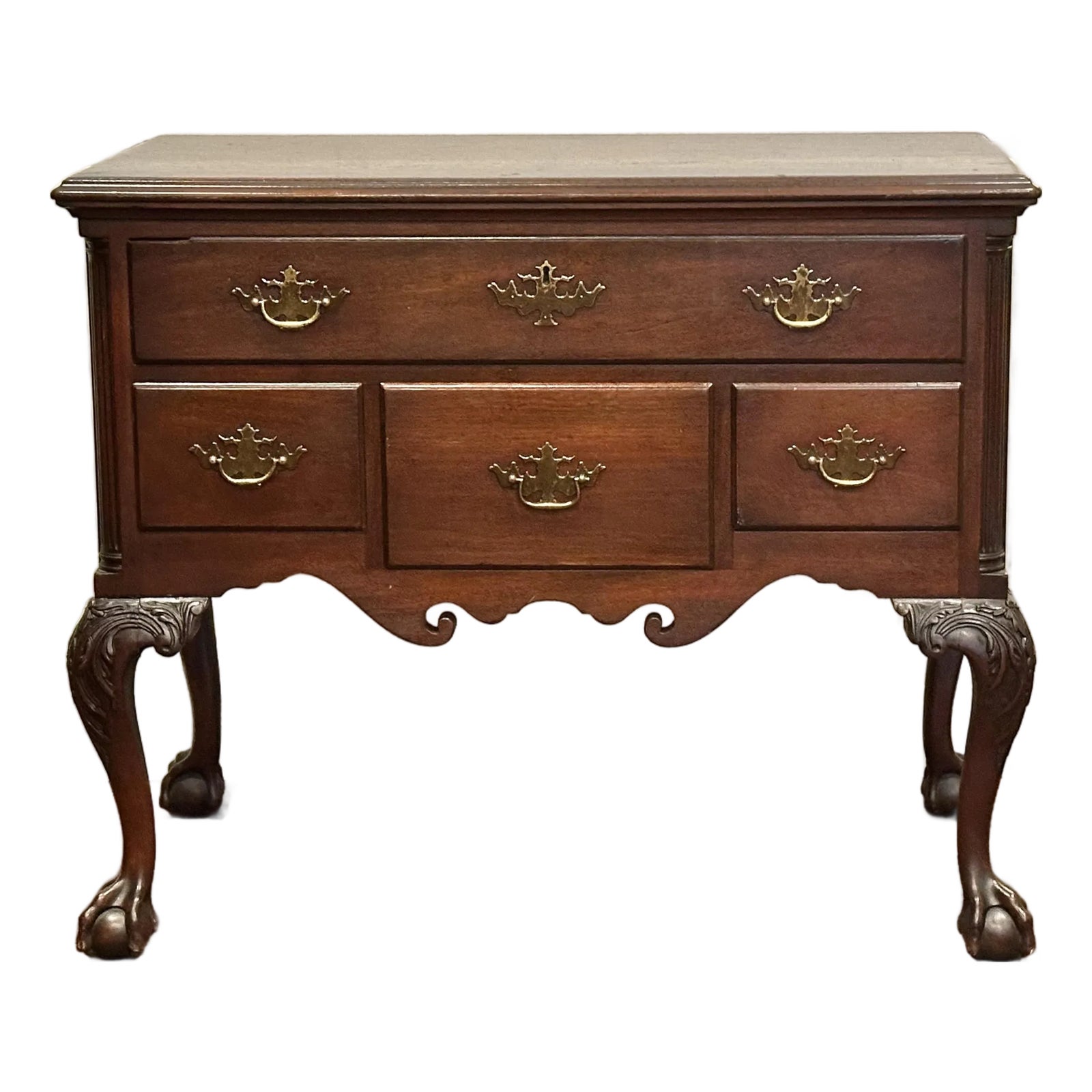1980s Kittinger Williamsburg Reproduction Lowboy Chest | Chairish