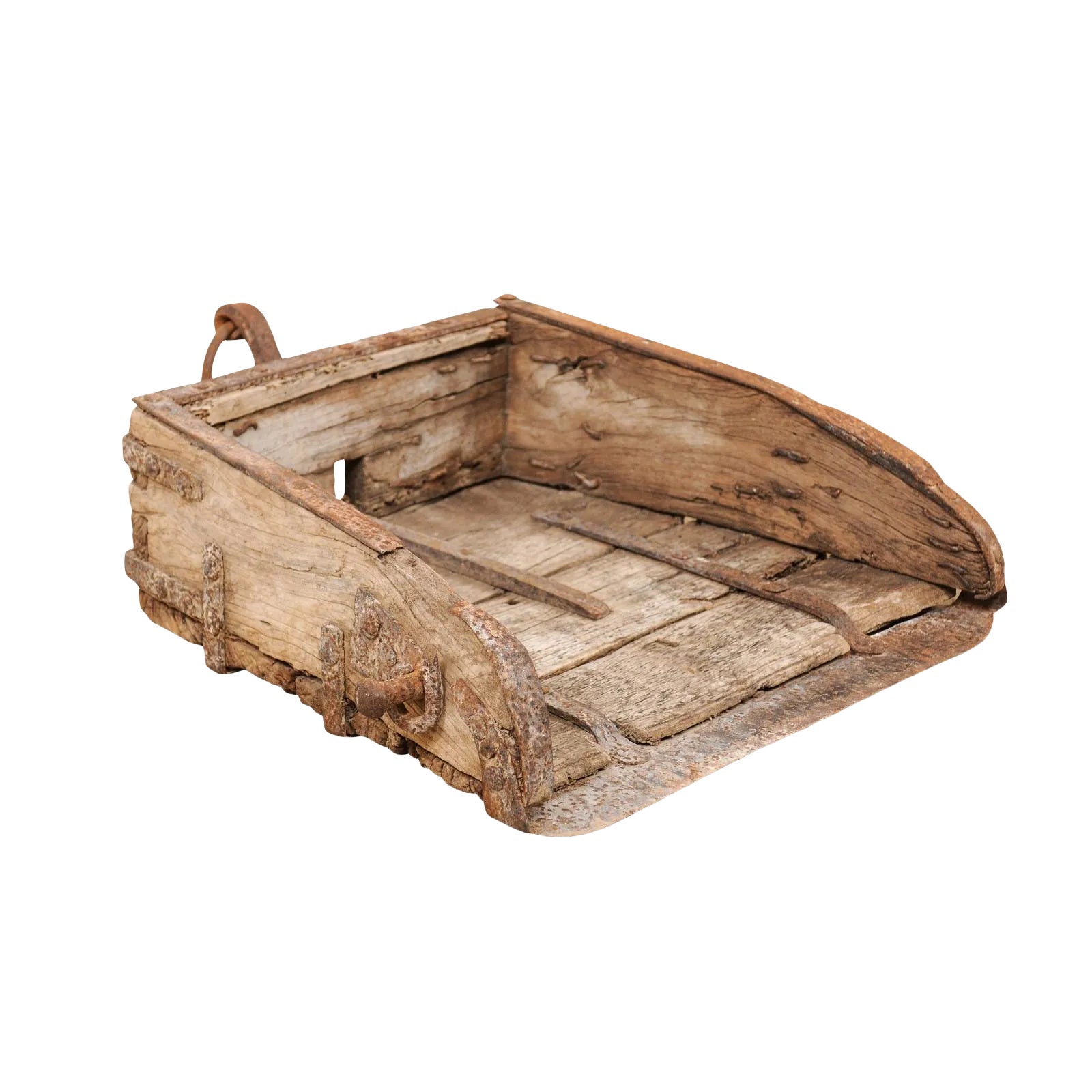 19th Century Spanish Scoop or Plow of Wood and Iron | Chairish