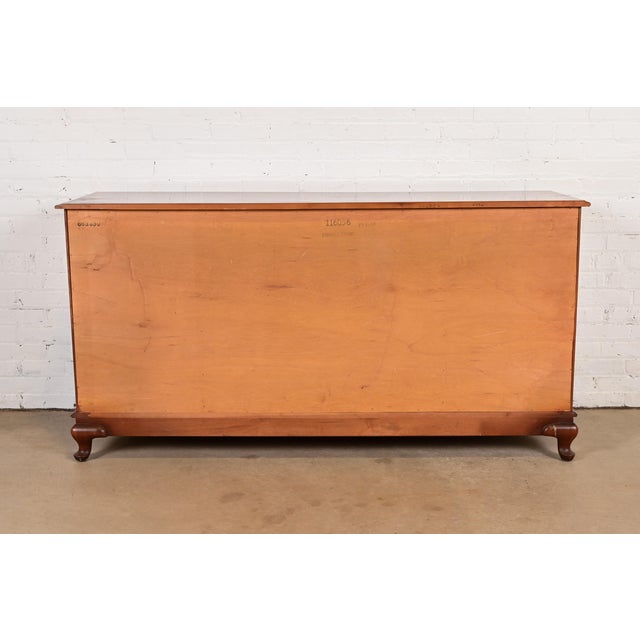 Ethan Allen American Colonial Solid Cherry Wood Sideboard Credenza ...