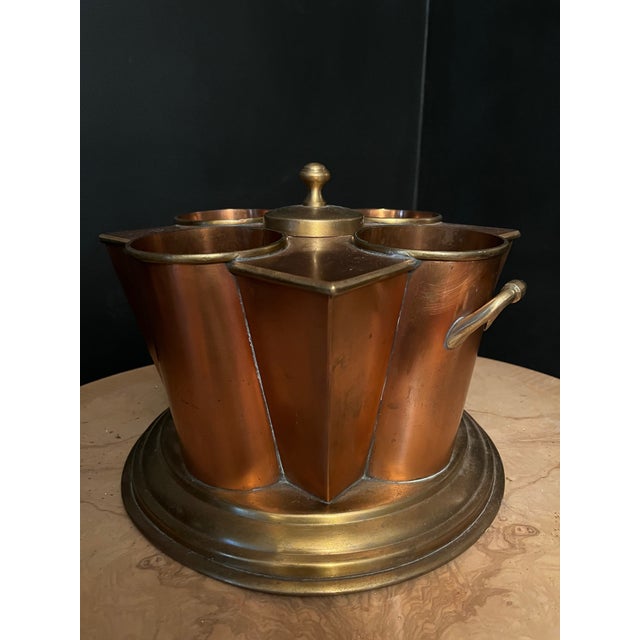 1920s Art Deco Tapered Copper Wine Cooler | Chairish