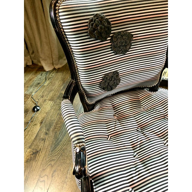 Roche Bobois Les Provenciales Striped Begere Ivana Armchair by Jean ...