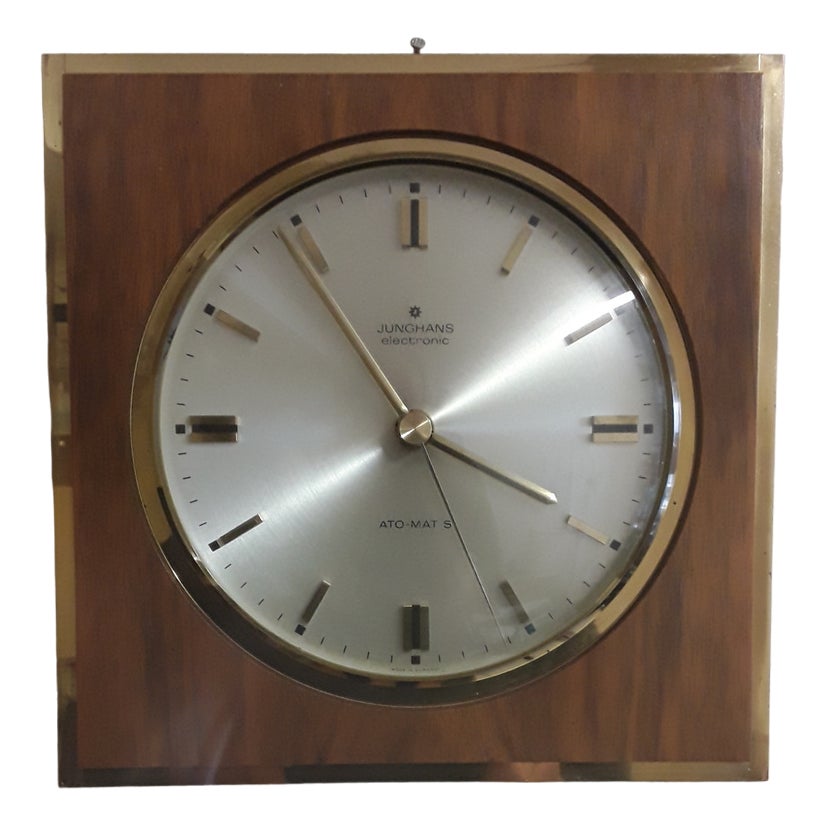 Vintage German Wall Clock Ato-Mat S from Junghans, 1960s | Chairish