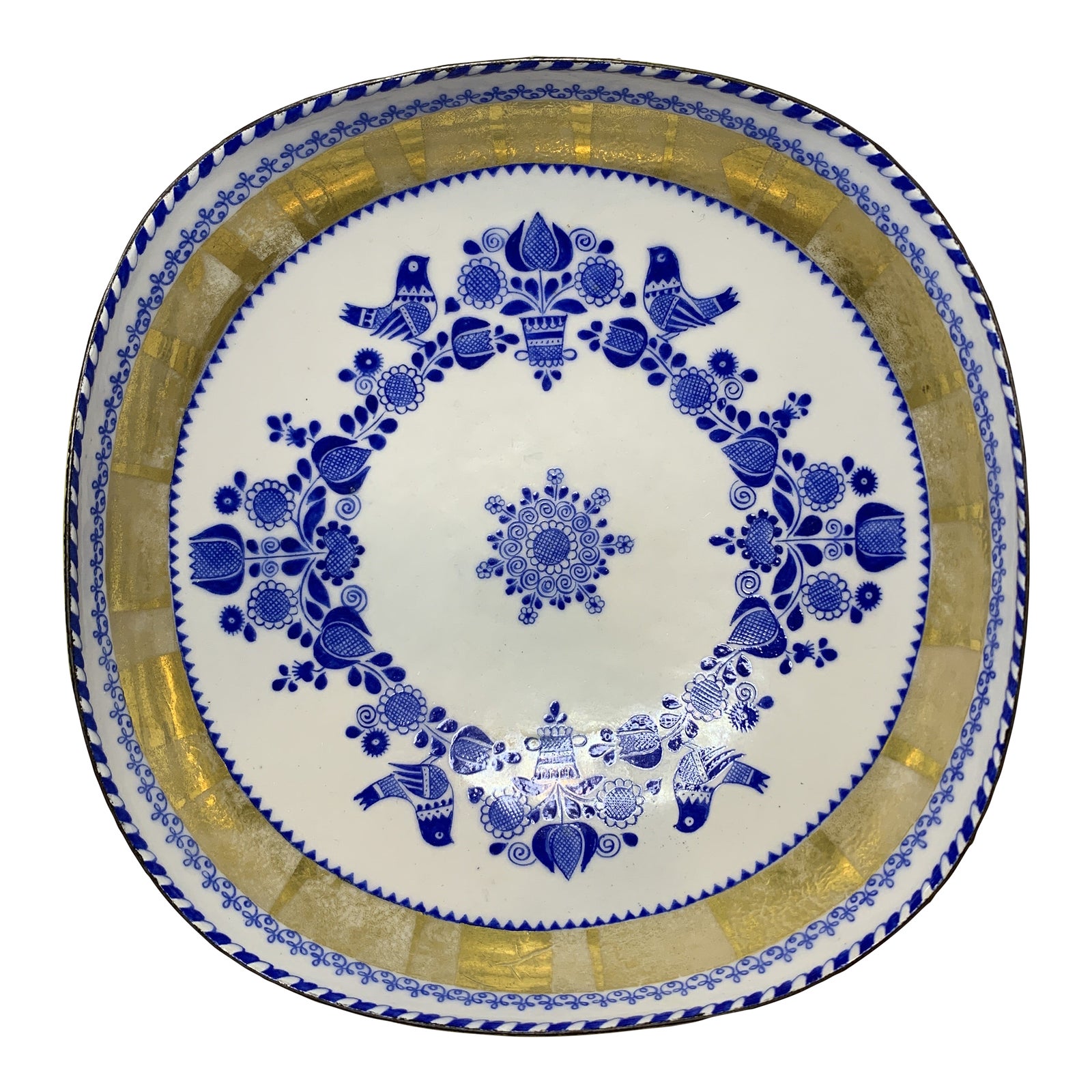 Vintage Steinbock Austria Enamel Decorative Bowl | Chairish