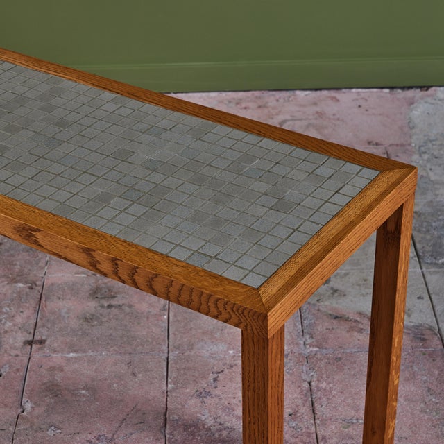 Gordon & Jane Martz Mosaic Tile Console Table | Chairish