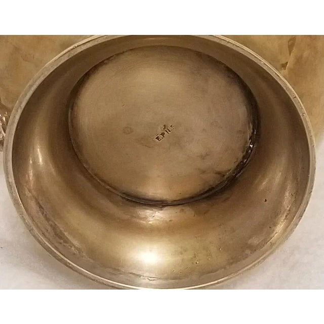 Vintage E.P.N.S. England Floral Etched Silver Teapot | Chairish