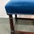 Custom Old World Blue Velvet Stool | Chairish