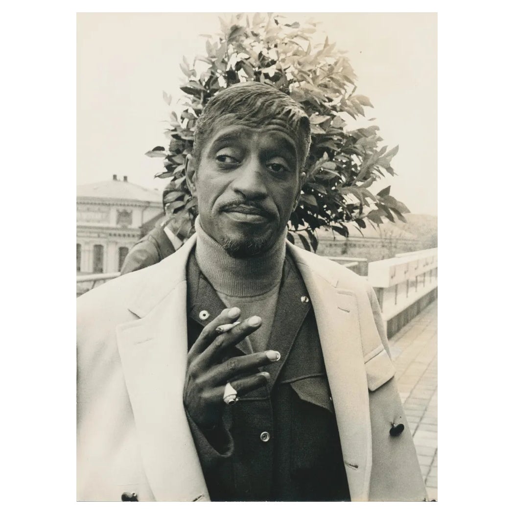 Sammy Davis Jr. Smoking, Photograph | Chairish