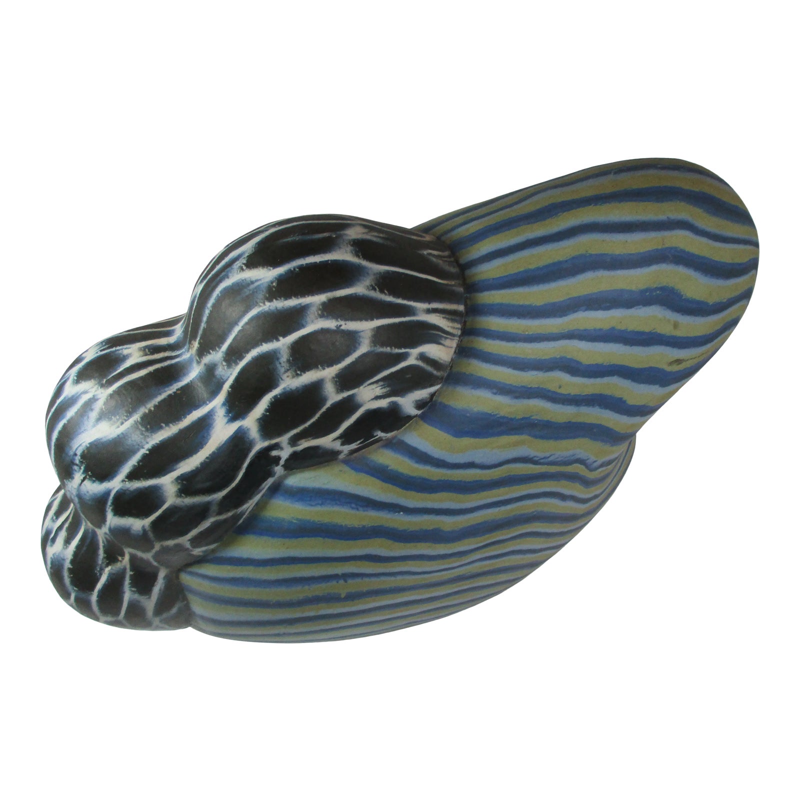 Modern Abstract Organic Pottery Sculpture | Chairish