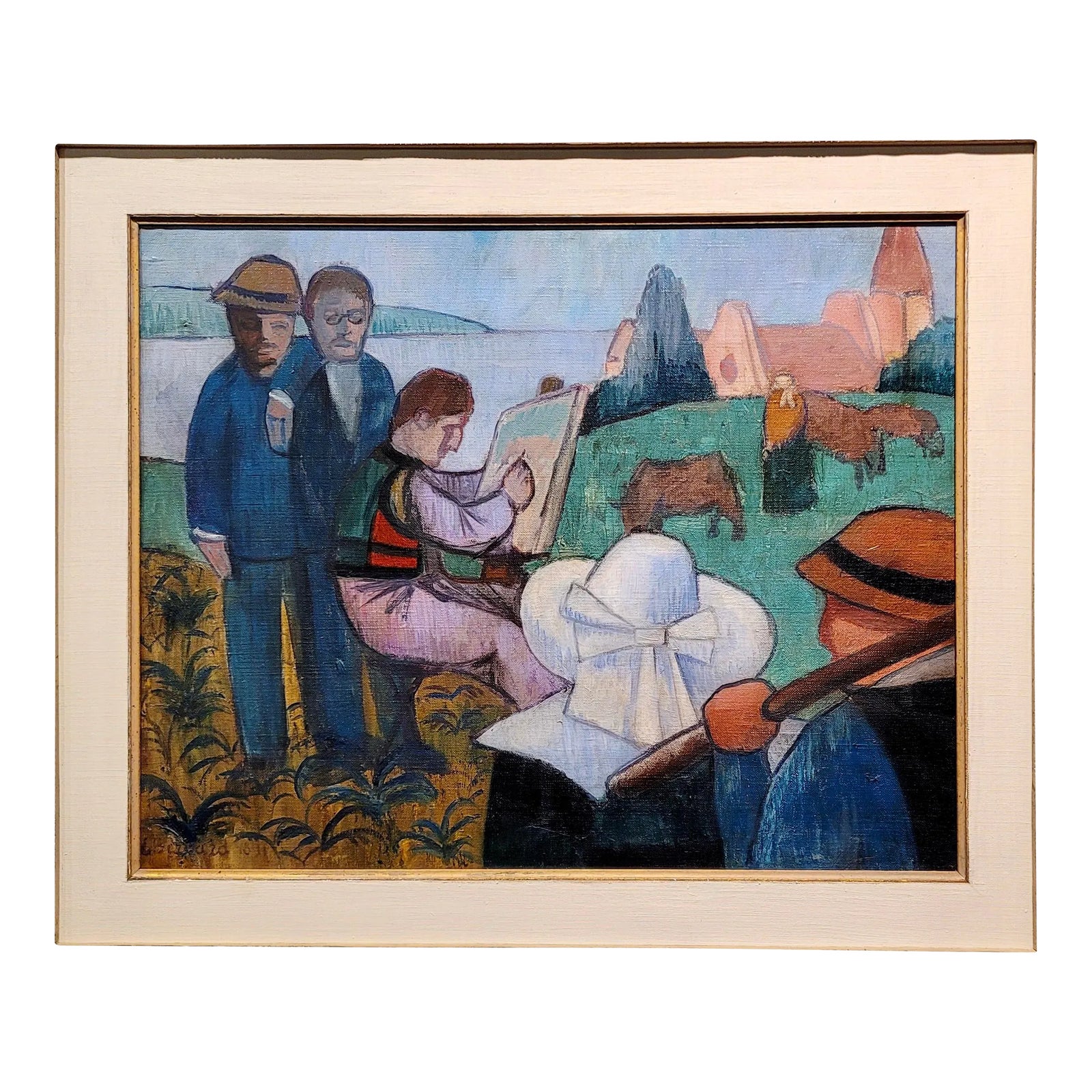 In the Manner of Emile Bernard -Artist Selfportrait on Location French ...