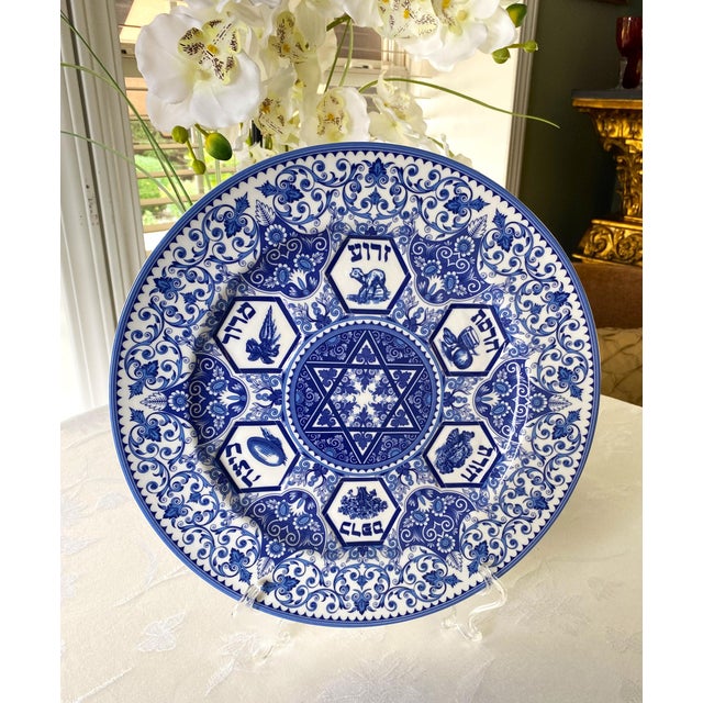 Late 21st Century Spode Blue Room Collection, Judaica Collection, Seder ...