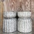 Vintage Boho Capiz Shell Low Stools - a Pair | Chairish